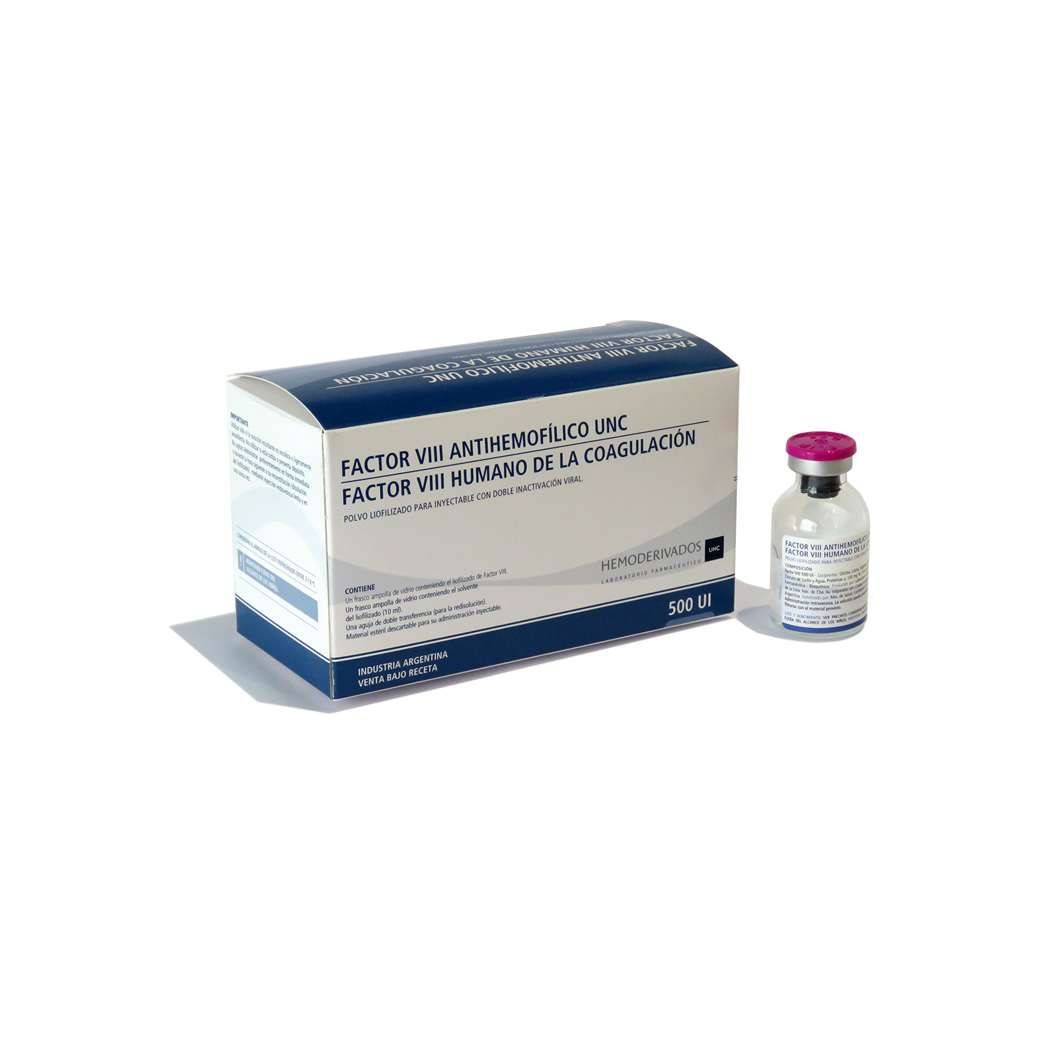 Factor VIII Antihemof lico UNC Unc hemoderivados ar